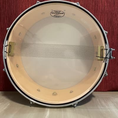 Canopus NV60-M1 14x5.5 Maple Snare Drum - Red Wood Stain | Reverb