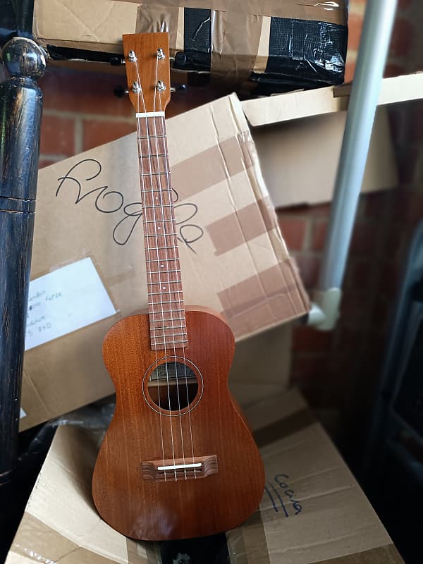 Tin guitar Rob Collins Tenor Brazilian mahogany 2022 | Reverb