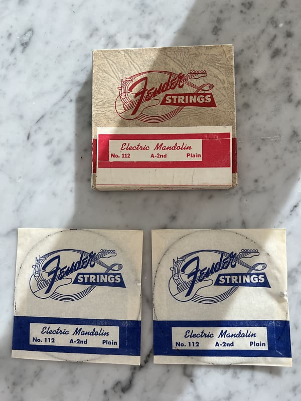 1950’s - 1960’s Fender Mandolin Strings & Box Case Candy | Reverb