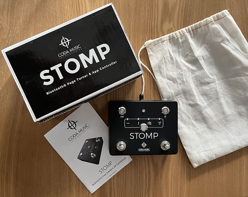 Coda Music Technologies STOMP Bluetooth 4.0 Page Turner | Reverb