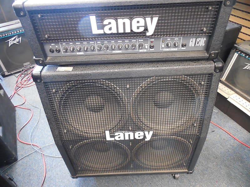 Laney GH 150C Stereo Guitar Head GS412L 4 x 12 Stereo Cabinet | Reverb