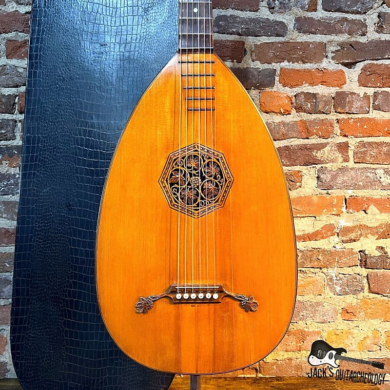 Late 19th / Early 20th Century Lute Guitar w/ OHSC | Reverb