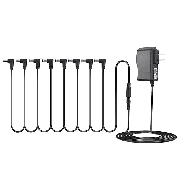 Guitar Pedal 8 Ways Power Supply Adapter with 8 Ways Daisy | Reverb