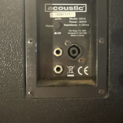 Acoustic b810 2010s - Black | Reverb