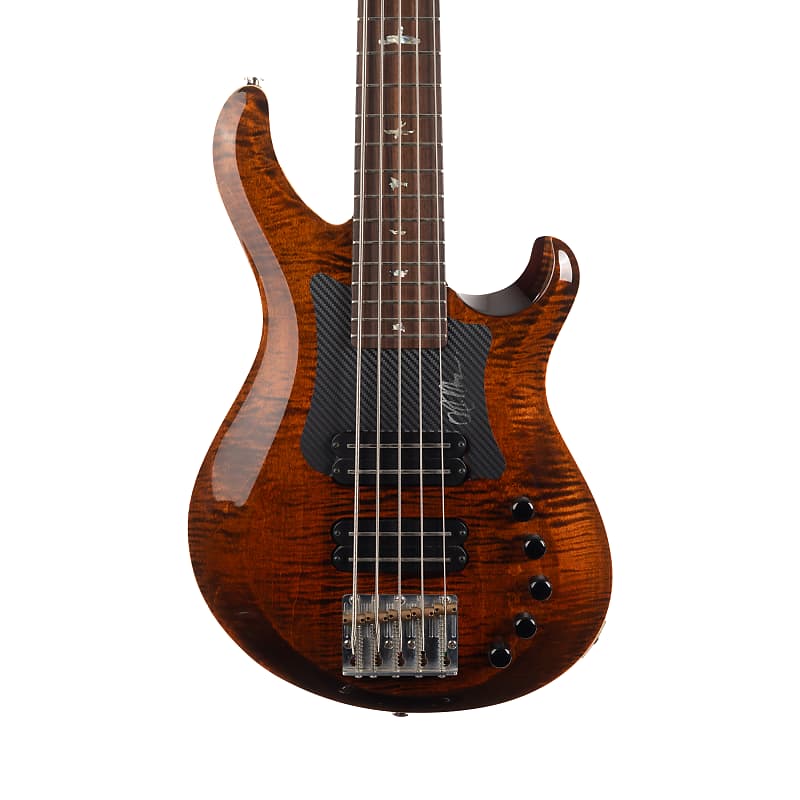 Used PRS Gary Grainger 5 String Bass Orange Tiger 2017 | Reverb