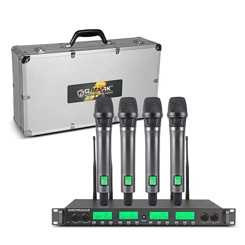 G-MARK G14S Wireless Microphone System 4-Channel UHF 4 | Reverb