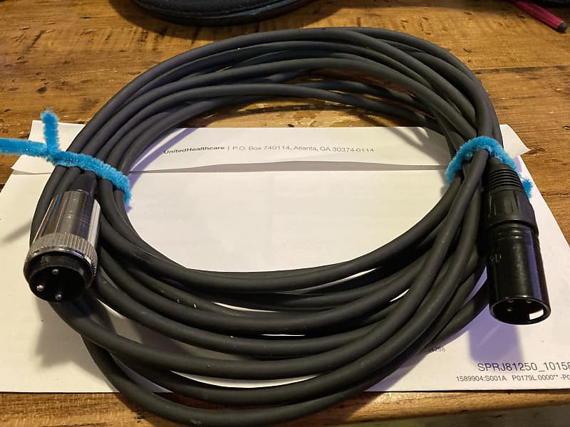 20 foot 4 pin Amphenol to 3 pin XLR Low Impedance cable for | Reverb