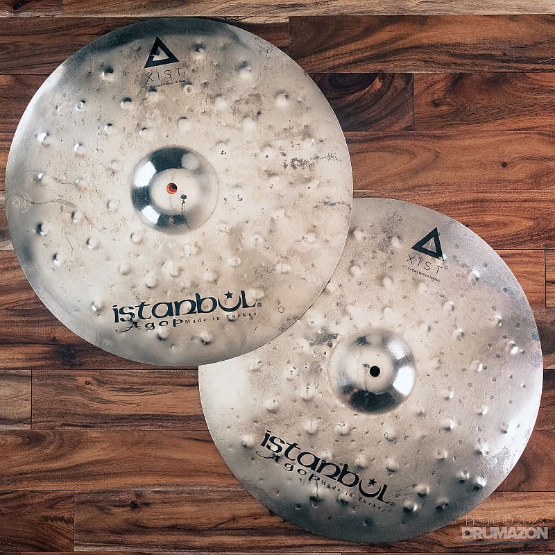 ISTANBUL AGOP 17" XIST DRY DARK BRILLIANT HI-HAT CYMBALS | Reverb