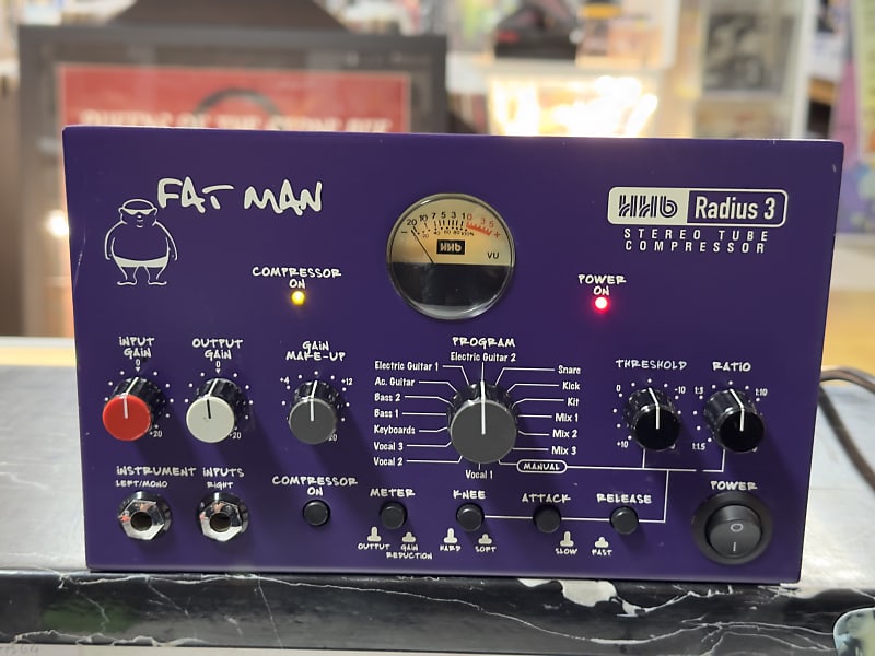 HHB Fat Man Radius 3 Stereo Tube Compressor | Reverb The Netherlands