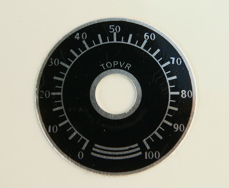 Dial Plate Scale for Amplifier Volume Tone Knob | Reverb