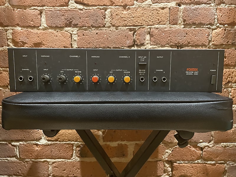 Fostex Model 3180 Analog Stereo Spring Reverb Unit | Reverb