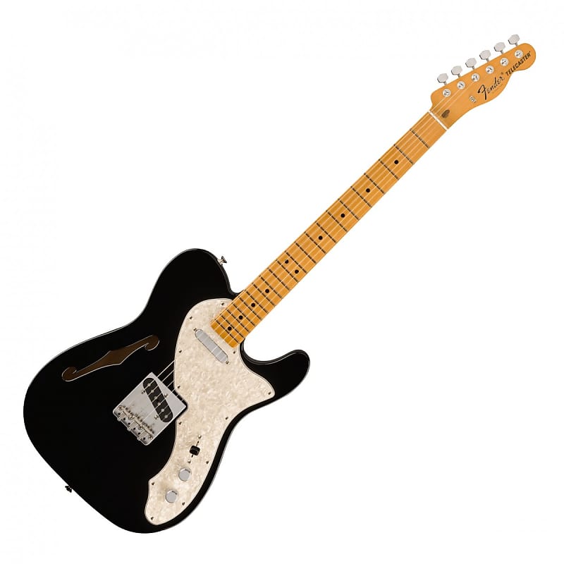 Fender Vintera II 60s Telecaster Thin Line MN Black | Reverb