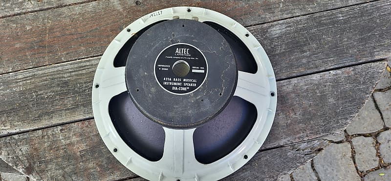 Altec Lansing 421A 15" Speaker 1971 - White and Black | Reverb