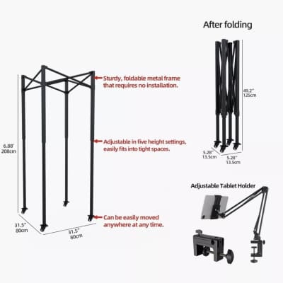 Portable Foldable Recording Vocal Booth - Compact Studio | Reverb