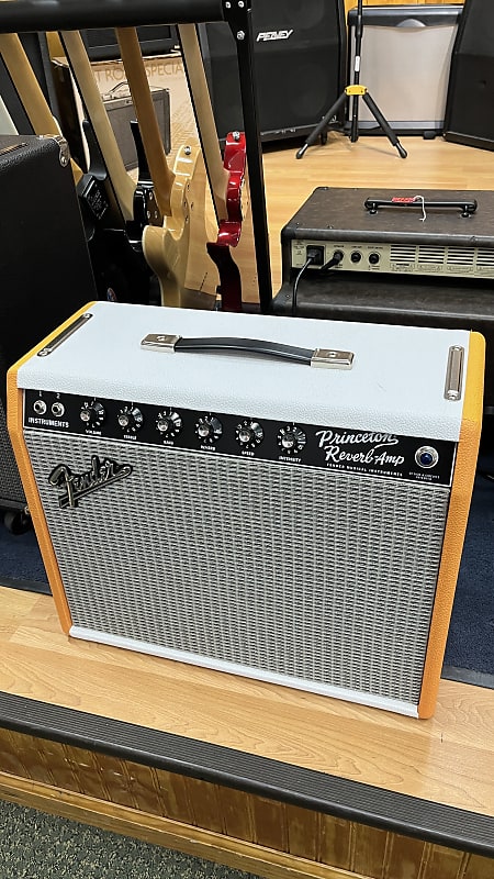 Fender '65 Princeton Reverb Amp Reissue Two-Tone Orange White | Reverb