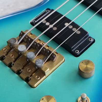 1984 Aria Pro II ZZB-Custom Explorer Bass (Metallic Blue | Reverb