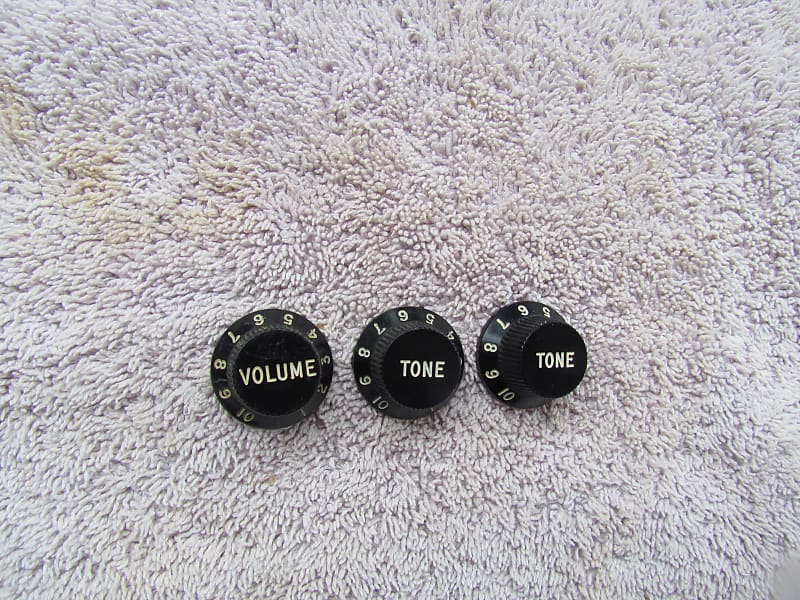 Fender Stratocaster Knobs Set Of 3 Volume Tone Tone Knobs 3 | Reverb