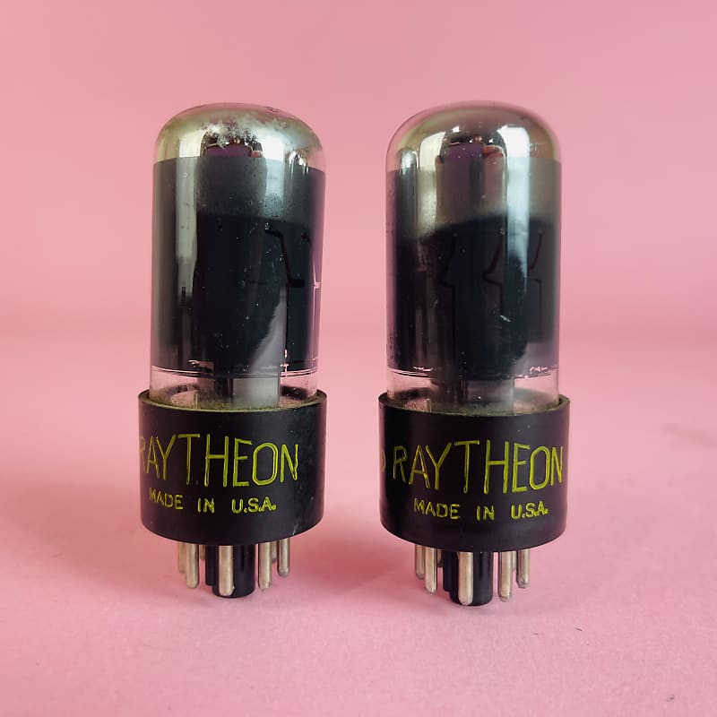2 Matched NOS Raytheon 6V6GT Vintage Vacuum Tubes | Reverb UK