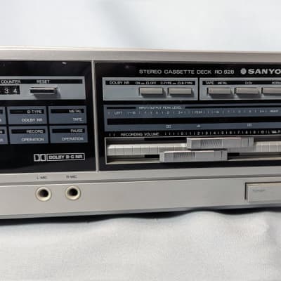 Sanyo RD S28 Stereo Cassette Deck - Gray - 1984 | Reverb