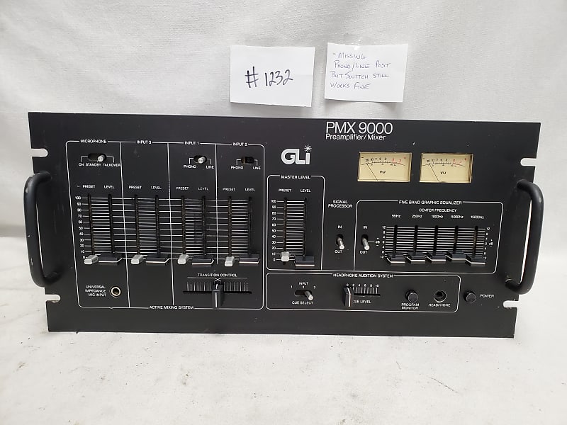GLI PMX 9000 Vintage Professional DJ Mixer #1232 Great | Reverb
