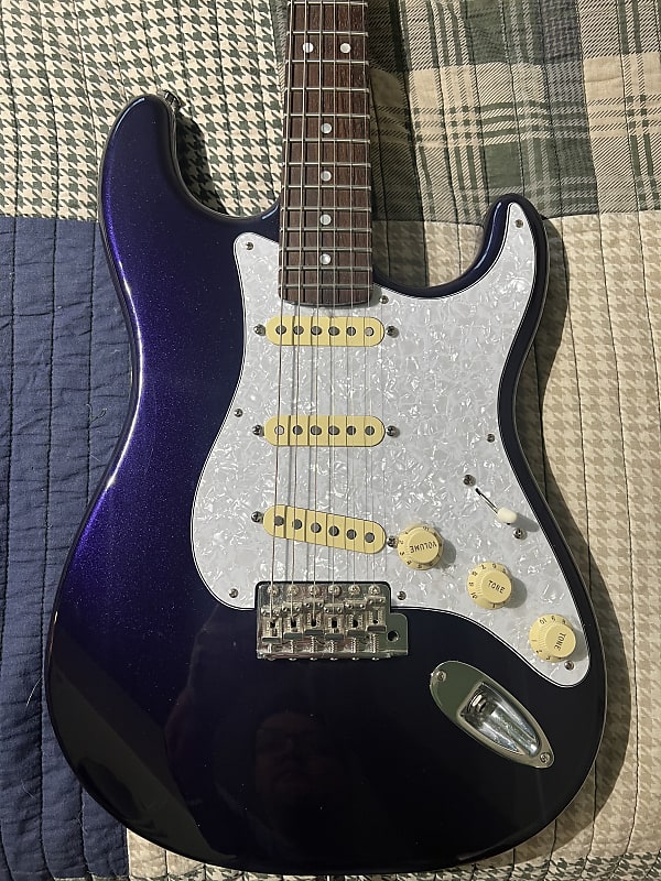 Warmoth Stratocaster 2022 - Candy purple matching headstock | Reverb