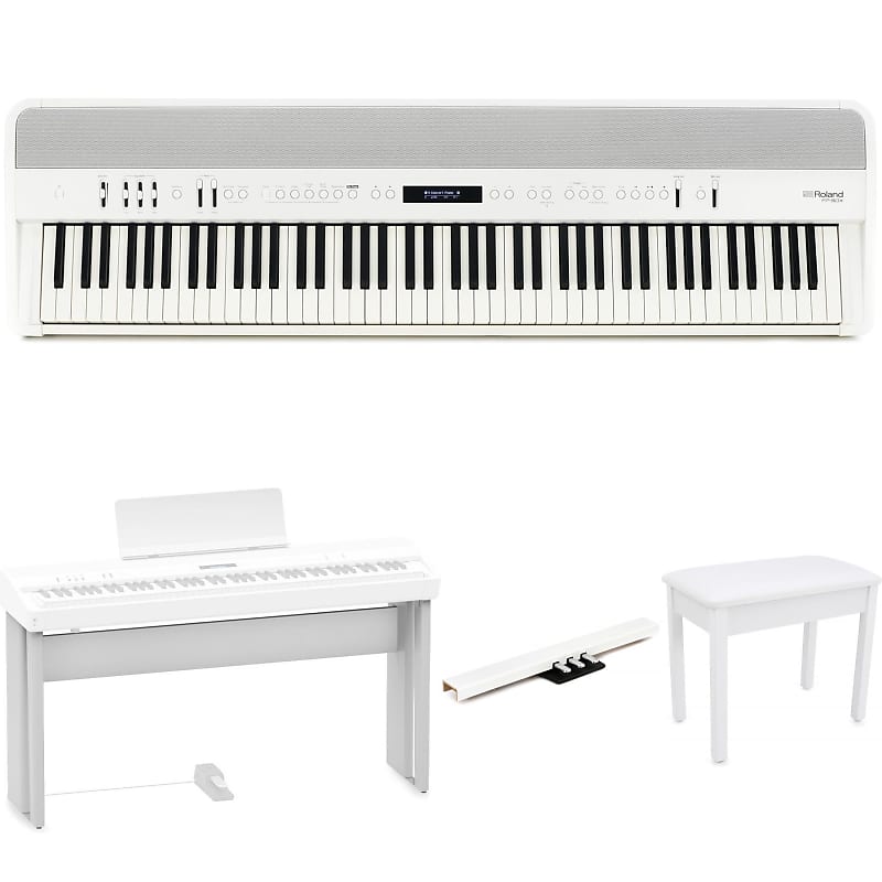 Roland FP-90X Digital Piano Home Bundle- White | Reverb