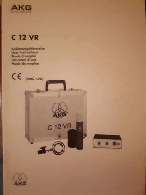 User Instructions for AKG C12 VR 2010's | Reverb UK