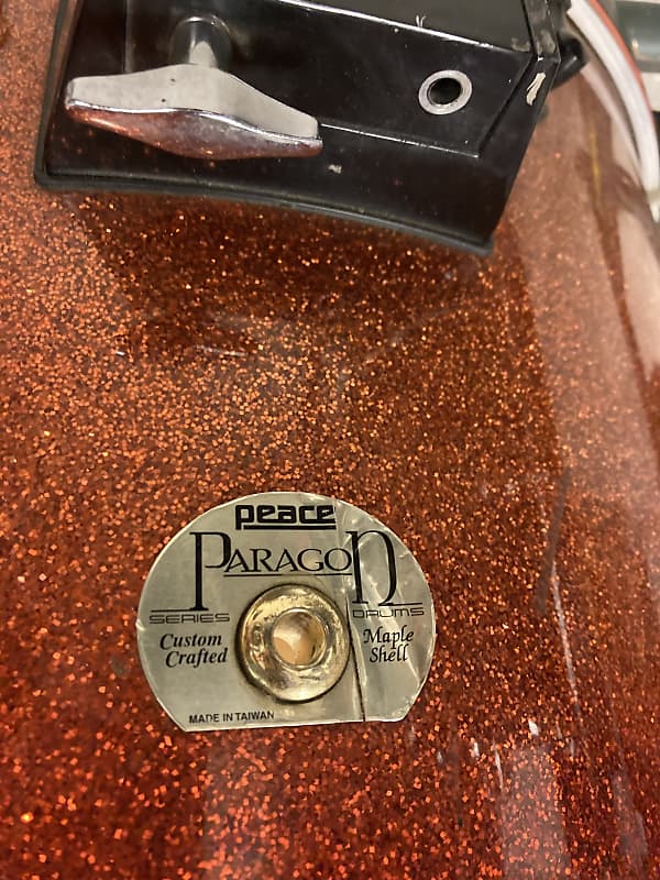 Peace Paragon Kick Drum Orange Sparkle | Reverb