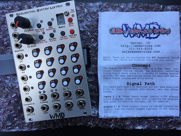 WMD Sequential Switch Matrix | Reverb