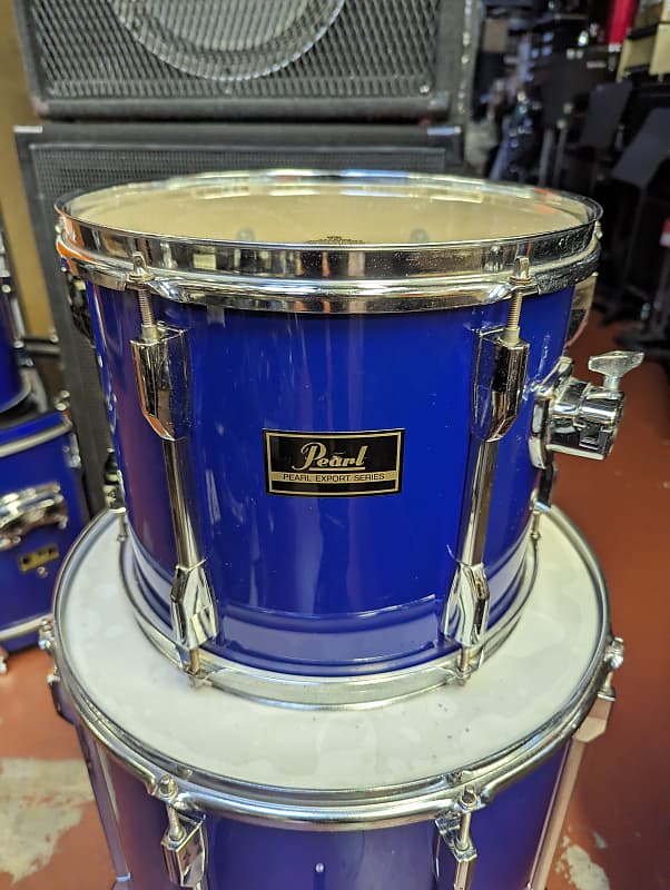1990s Pearl Export Taiwan 10 X 12" Pacific Blue Wrap Tom - | Reverb