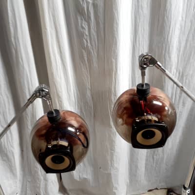 FULL RANGE STEREO SPEAKERS SPHERICAL ENCLOSURES AND TRIPODS | Reverb