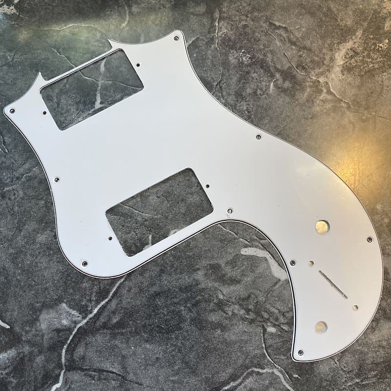 WD/GaryG's White 3 Ply Alternate Knob Placement Pickguard for | Reverb
