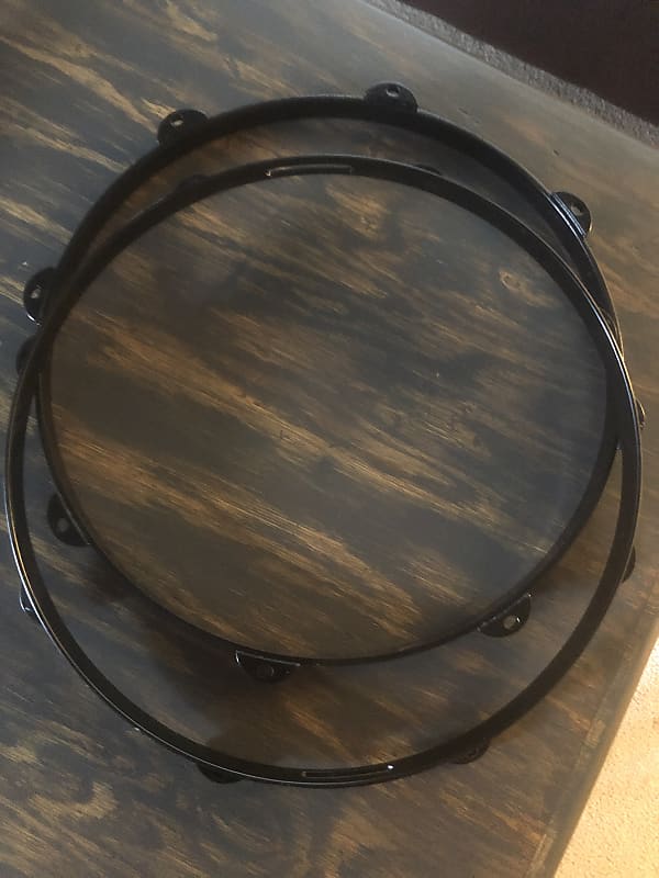 Angel 13”, 8-lug Die Cast Snare Hoops, Black | Reverb