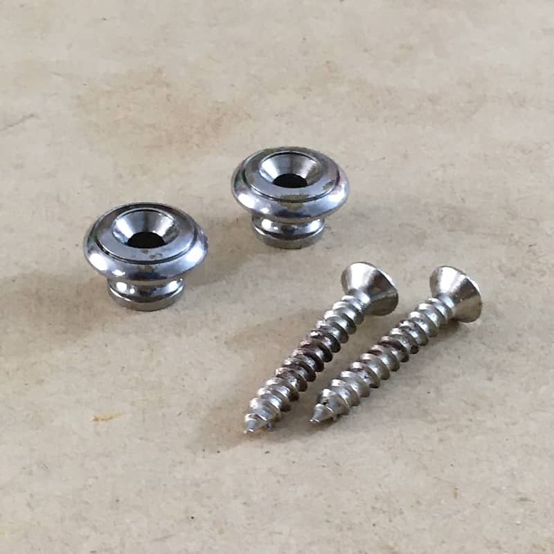 2 Vintage Gibson Gotoh Strap Buttons Natural Relic Aged | Reverb