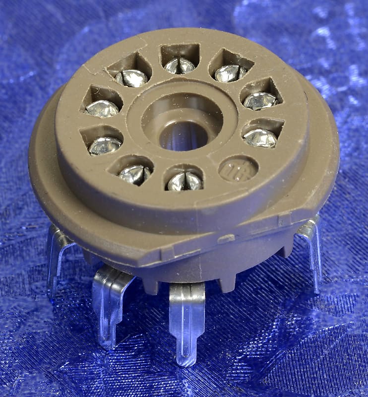 9 Pin Belton Micalex Noval PC Mount Tube Sockets 12AX7, EL84 | Reverb