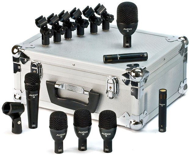 Audix FP7 7-piece Drum Microphone Kit with clips and case | Reverb