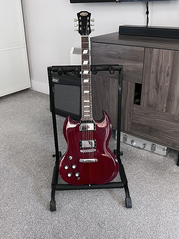 Stagg SG style Left Handed Electric Guitar | Reverb