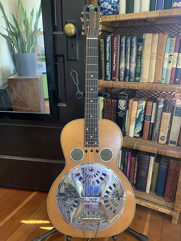 1930's Regal Model 45 Spruce Top Resonator Guitar Dobro Round | Reverb