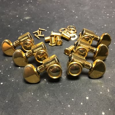 Used Grover Tuner Set - 3x3 Worn Gold | Reverb