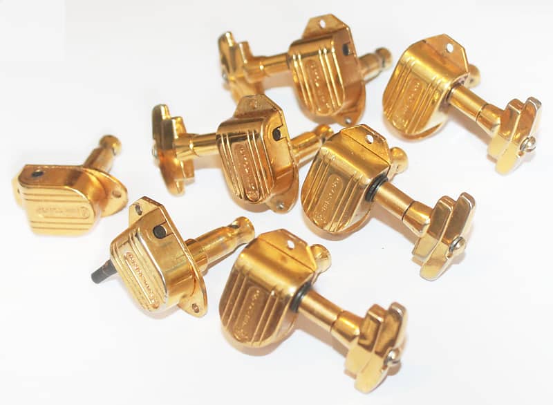 VINTAGE 1960's Grover Imperial Tuning Machines GOLD Tuners | Reverb