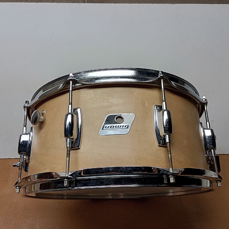 Ludwig 6.5 x 14 vintage upgraded USA rocker snare 3 ply maple | Reverb