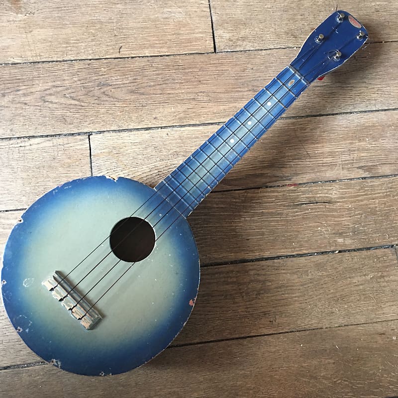 Gretsch round ukulele 1930 blue | Reverb