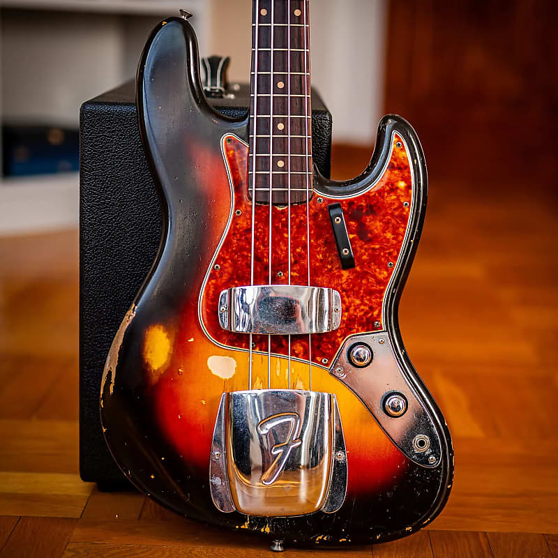 Fender Jazz Bass Stack Knob 1960 - Sunburst | Reverb UK