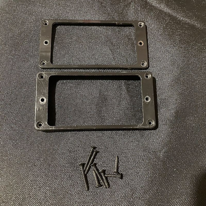 Gibson Pickup Mounting Ring Set - Black With Screws | Reverb