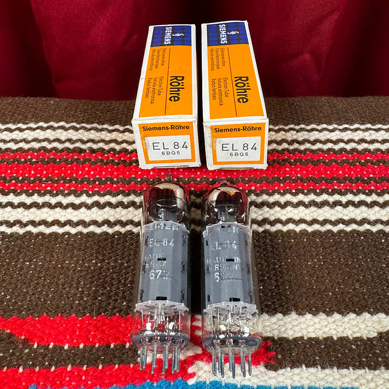 Siemens Röhre EL84 Amplifier Power Tubes Pair Duet 6BQ5 #100 | Reverb