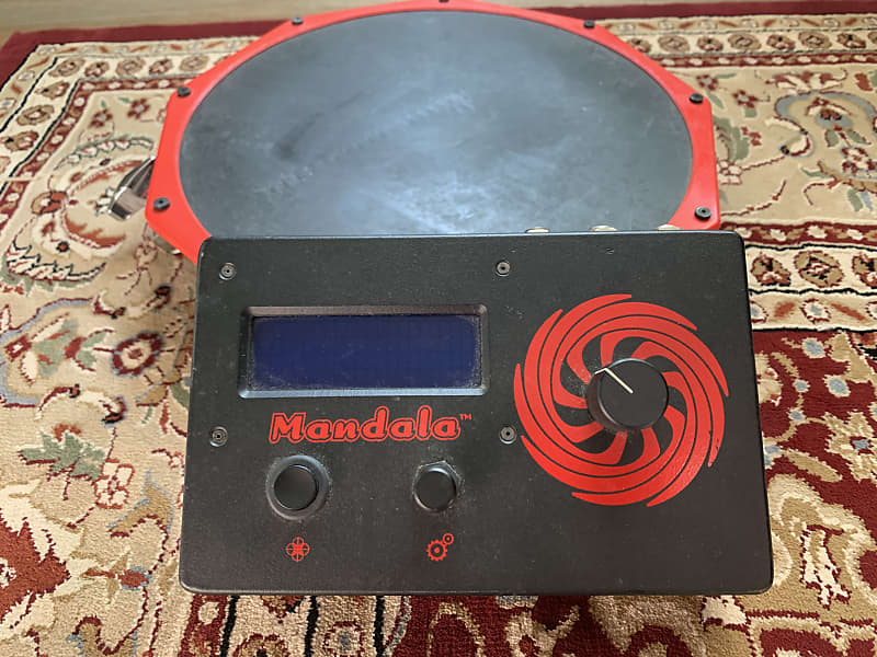 Synesthesia Mandala Drum Pad model 1.0 - Black and Res | Reverb