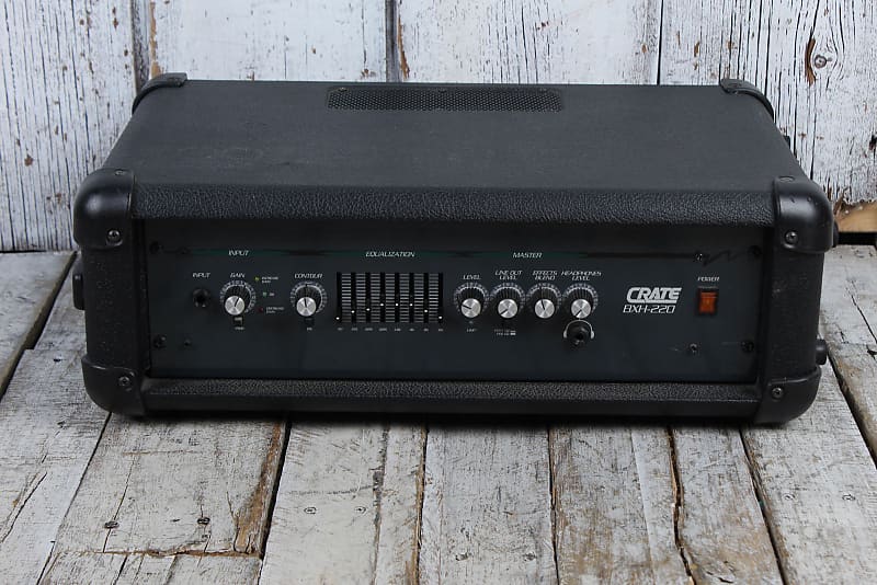 Crate BXH-220 Electric Bass Guitar Amplifier Head 220 Watt | Reverb