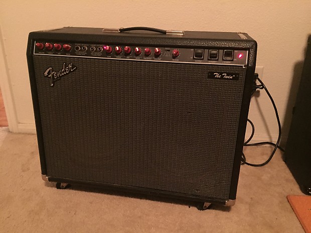 Fender Red Knob Twin "The Twin" 1980s Black Tolex, Gray | Reverb