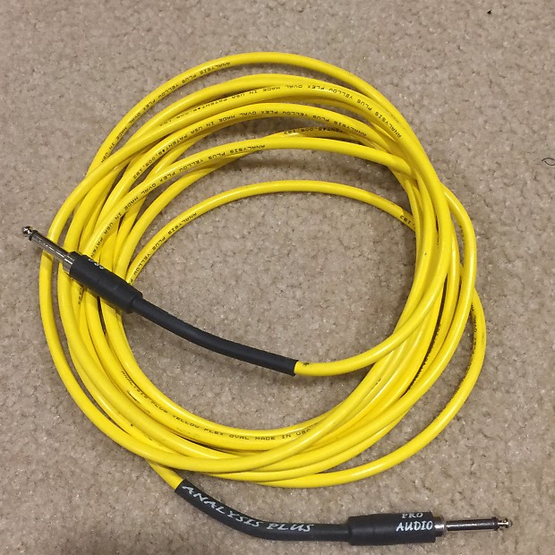 Analysis Plus Analysis Plus Yellow Flex Oval 20' Cable - | Reverb