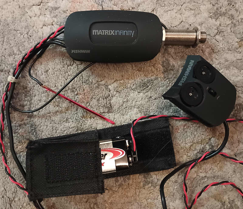 Fishman Matrix Infinity VT System Acoustic Guitar Pickup | Reverb